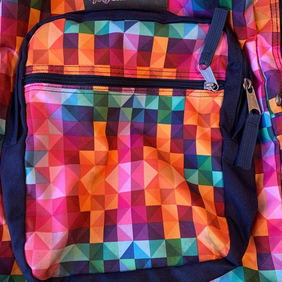 Jansport | Accessories | Jansport Colorful Pixel Backpack | Poshmark